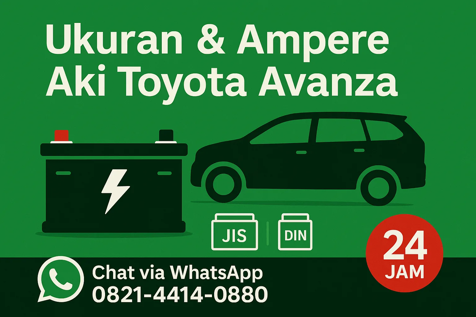Ukuran & Ampere Aki Toyota Avanza – Panduan Lengkap